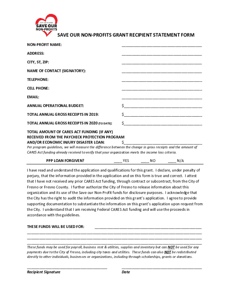Fillable Online SONP Recipient Statement Form Fax Email Print - pdfFiller