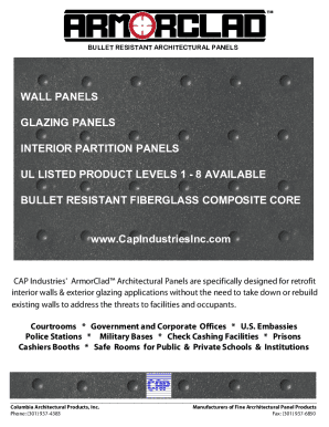 Fillable Online Glazing Infill Panels - Citadel Architectural Products ...