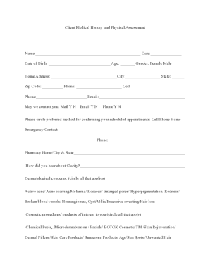 Fillable Online client medical history record.docx - CLIENT MEDICAL ...