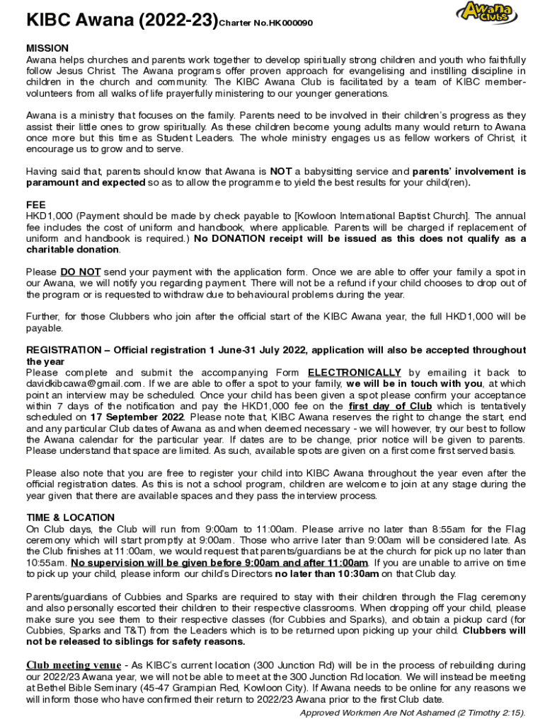 Fillable Online KIBC 2022-23 Application Form Fax Email Print - pdfFiller