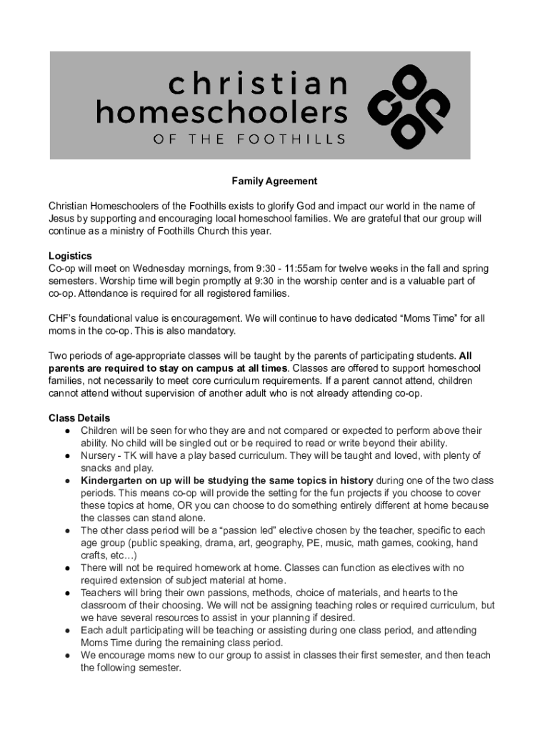 Fillable Online 50+ SAMPLE Family Agreement in PDF Fax Email Print ...