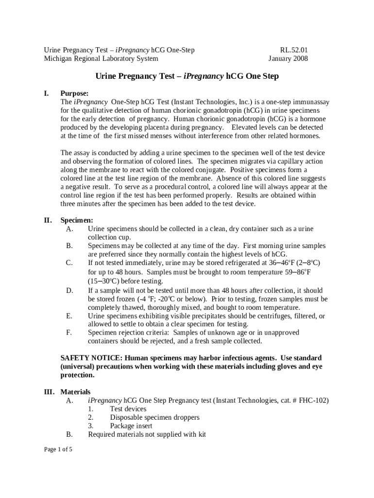 One Step hCG Urine Pregnancy Test - India EngineeringUrine hCG Level ...