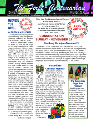 Fillable Online Mission and Vision Statements - United Methodist Church ...