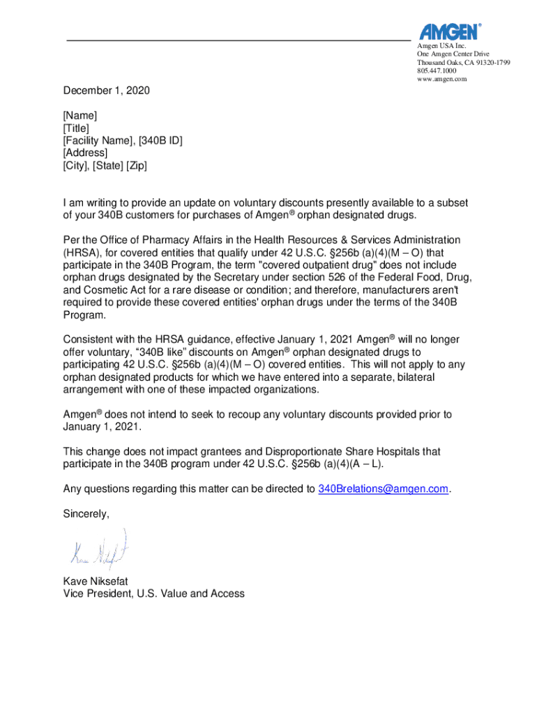 Fillable Online amgen-to-ces--340b-letter-example-for-wholesaler.pdf ...