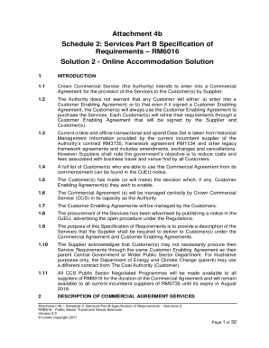 Fillable Online assets.crowncommercial.gov.ukwp-contentuploadsAttachment 4b Schedule 2: Services ...