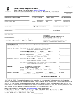 Fillable Online Space Request for Music Building - Sacramento State Fax ...