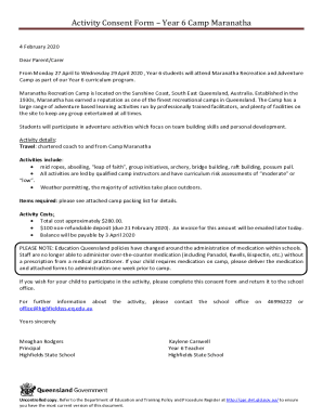 Fillable Online highfieldsss eq edu Parental Consent Form For Youth ...