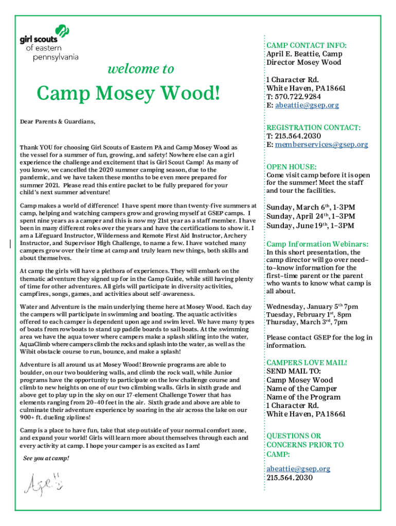 Fillable Online find.acacamps.orgprogramprofileCamp Mosey Wood ...