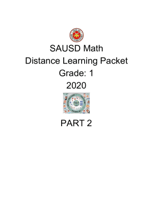 Fillable Online drive.google.comfiledGrade 1 Math - Distance Learning ...