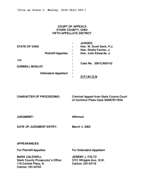 Fillable Online State v. Mosley Fax Email Print - pdfFiller