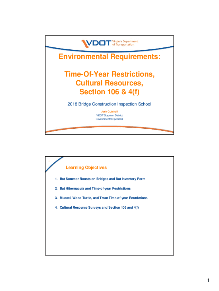 Fillable Online Time-Of-Year Restrictions, Cultural Resources, Section ...