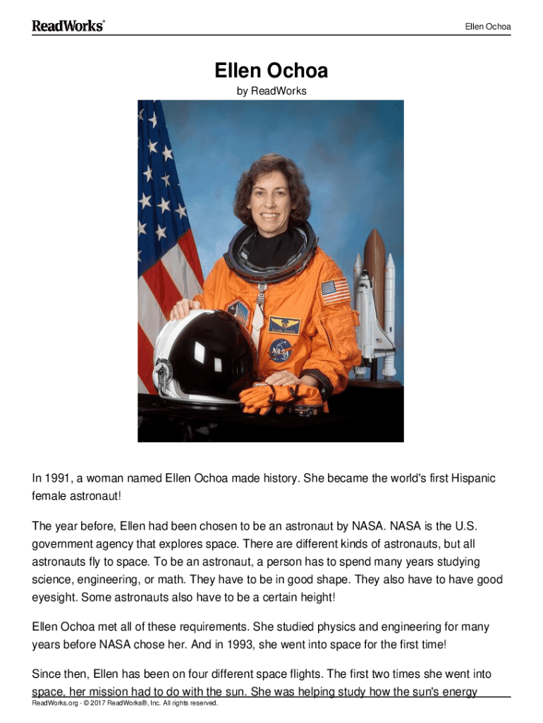 Fillable Online Ellen Ochoa - WikipediaEllen Ochoa, first Hispanic ...
