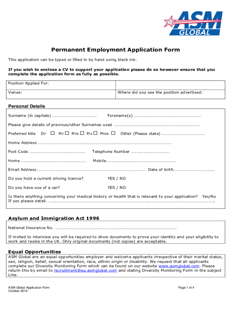 Fillable Online Sample Employment Application Forms (How to Fill ...