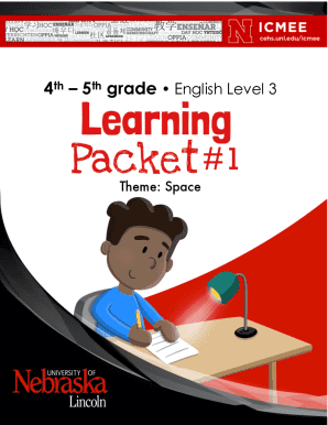 Fillable Online cehs unl cehs.unl.edu4th-5th-grade-packets-english-level-34th-5th grade Packets ...