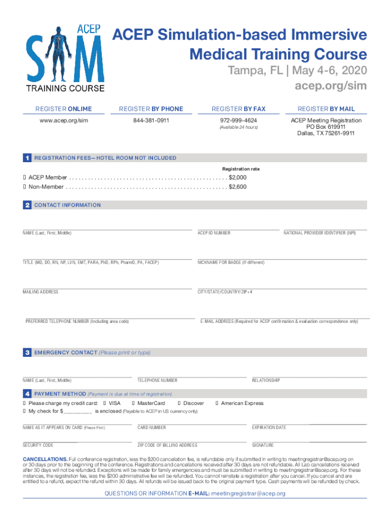 Fillable Online ACEP // Continuing Medical EducationFlorida TEMSACEP // Continuing Medical ...