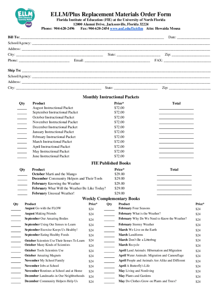 Fillable Online mywings.unf.edufieellmUNF - Florida Institute of Education - Family Model Fax ...