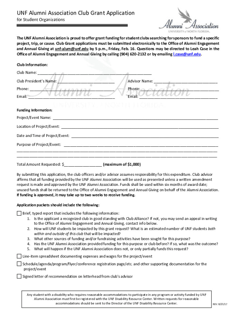 Fillable Online mywings.unf.eduUNF myWings - University of North Florida Fax Email Print - pdfFiller