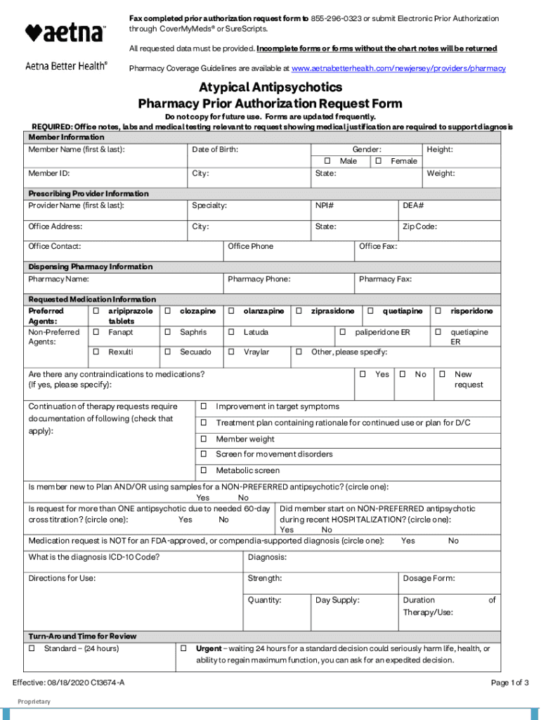 Fillable Online Atypical Antipsychotics-Request-Form-NJ-8.18.20. Accessible PDF Fax Email Print ...