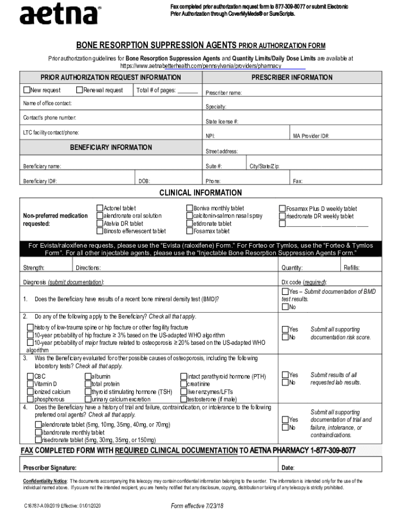 Fillable Online COMMONWEALTH OF PENNSYLVANIA - Aetna Better Health Fax ...