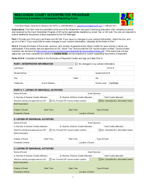 Fillable Online Continuing Education compliance reporting form Fax ...