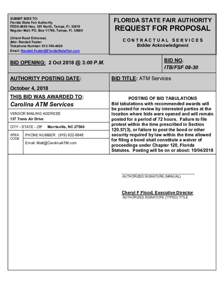 Fillable Online Florida State Fairgrounds, 4800 N US Highway 301, Tampa, FL, Festival ... Fax ...