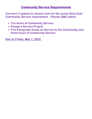 Fillable Online Chapter 3: Community Service (Probation and ...