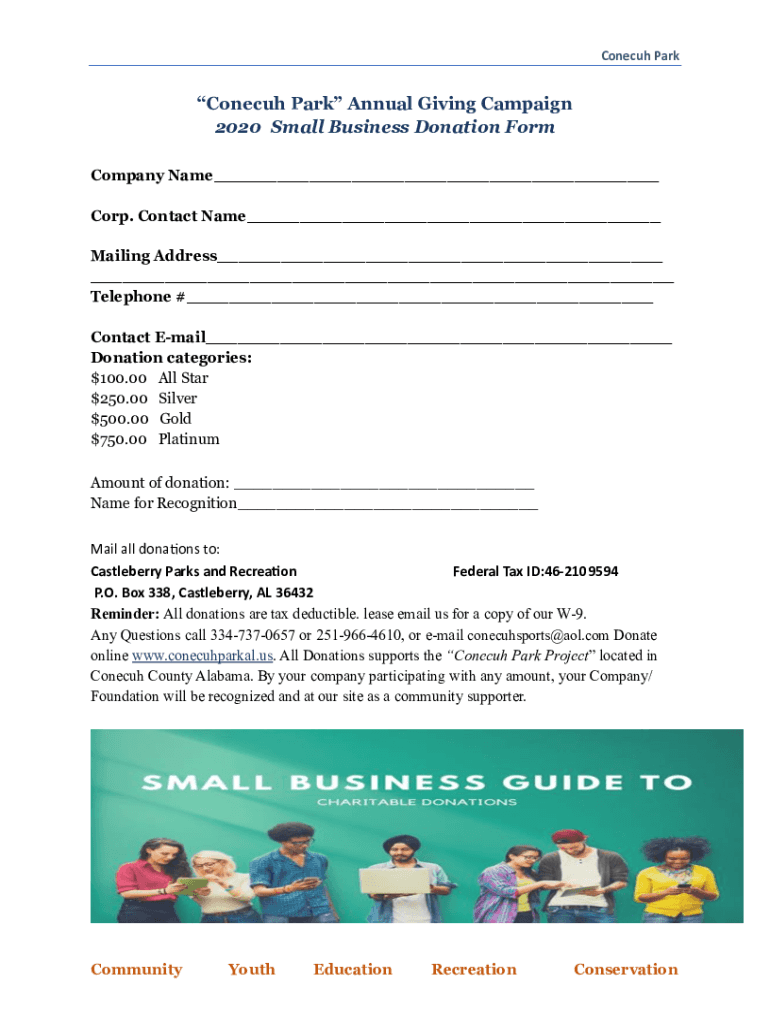 Fillable Online Donation Form Template - 8+Free Word, PDF Documents DownloadFree ... Fax Email ...
