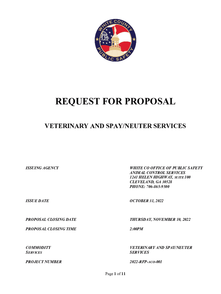 Fillable Online REQUEST FOR PROPOSALS / GRANT APPLICATIONS LOW-COST SPAY-NEUTER PROGRAM Fax ...