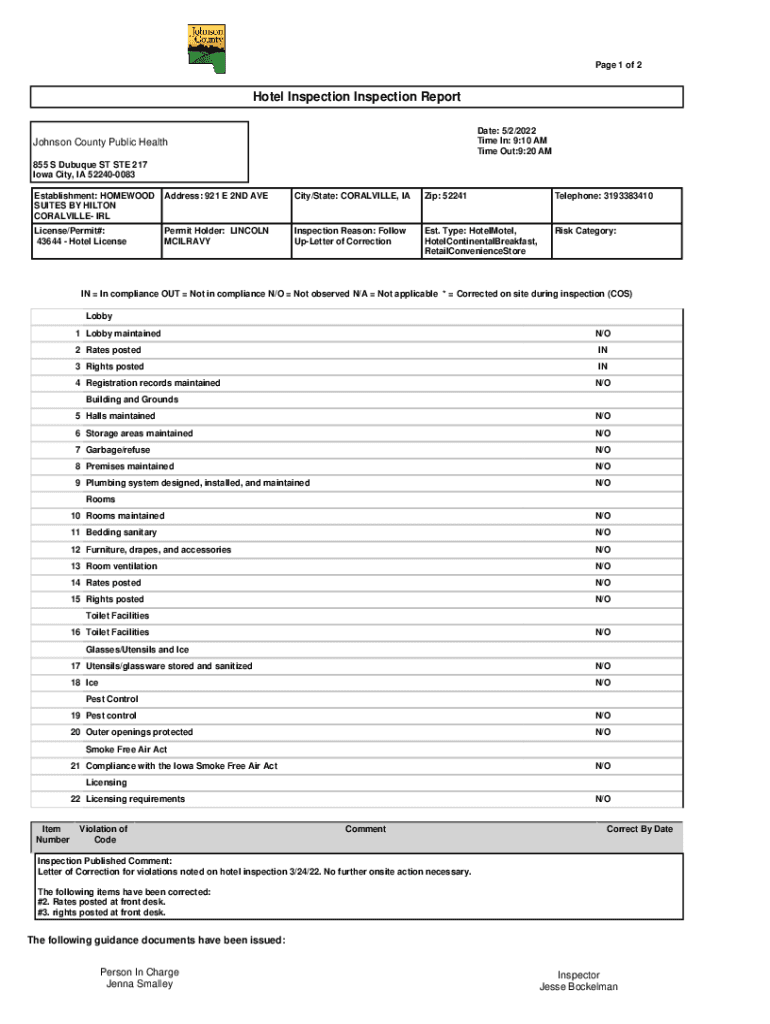 Fillable Online Site Inspection Report Templates: Free ...
