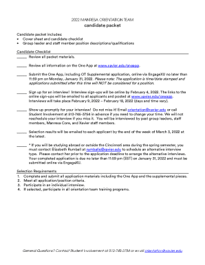 Fillable Online 8 Tips for Designing a Candidate Packet - madebyserve ...