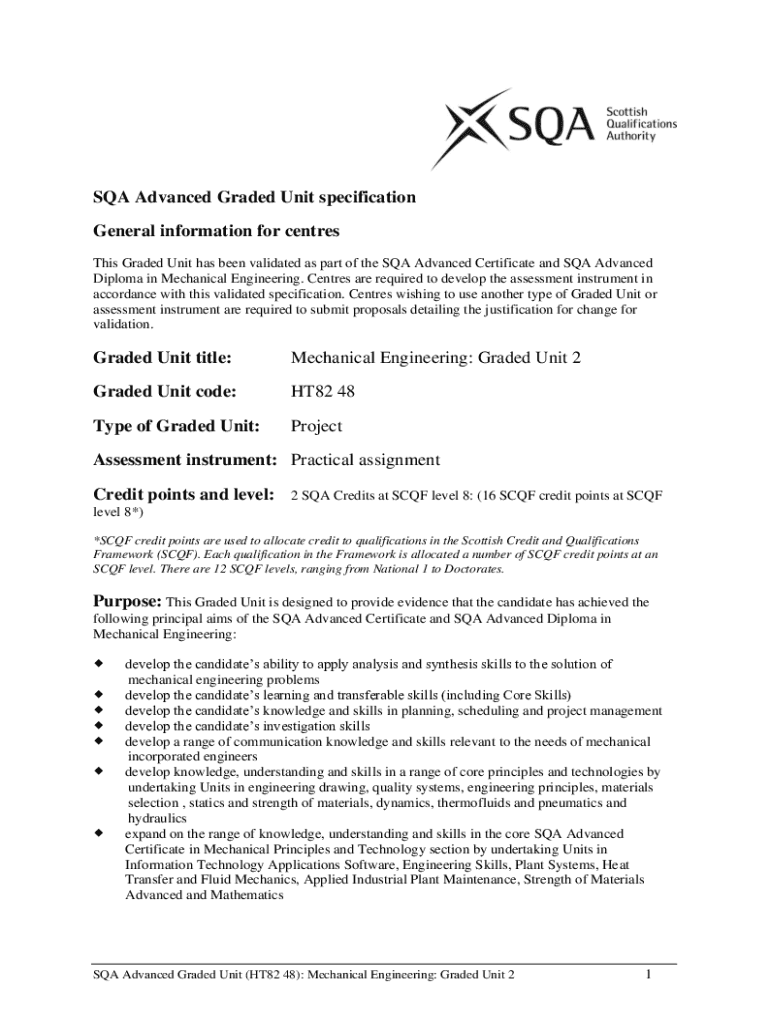 Fillable Online cn.sqa.org.ukfilesSQA-AdvancedSQA Advanced Unit ...