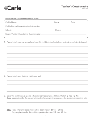 Fillable Online School Survey Questions for Teachers + Sample ...