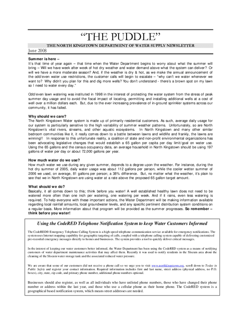 Fillable Online dem ri THE PUDDLE Fax Email Print - pdfFiller