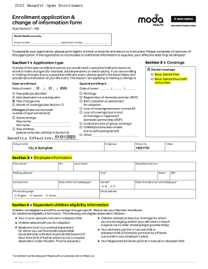 Fillable Online Health Benefits 2023 Open Enrollment Information for ...