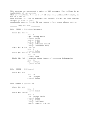 Fillable Online This program can understand a number of N2K messages ...