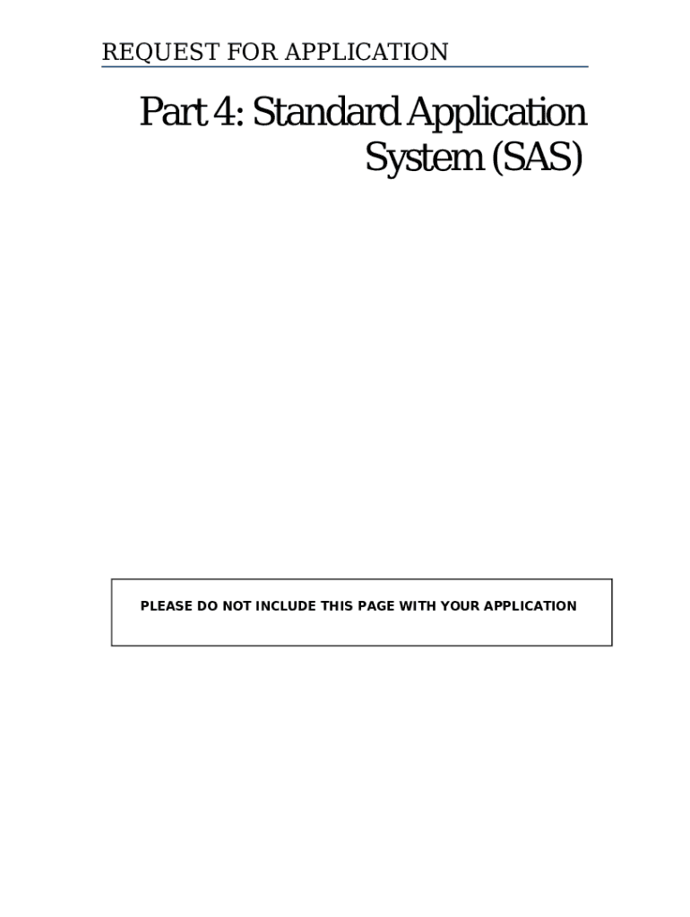 PART 3: STANDARD APPLICATION SYSTEM (SAS) - Texas Education Agency Doc ...