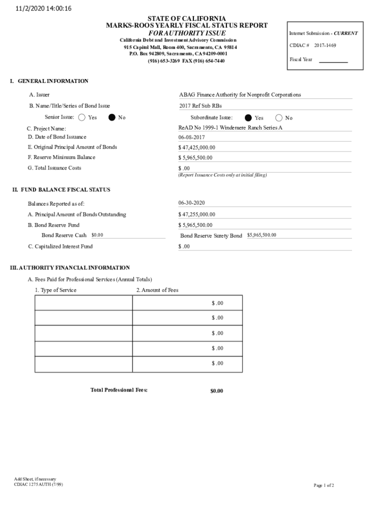 Fillable Online abag ca cms7files1.revize.combuenaparkcadepartmentsSTATE OF CALIFORNIA MARKS ...