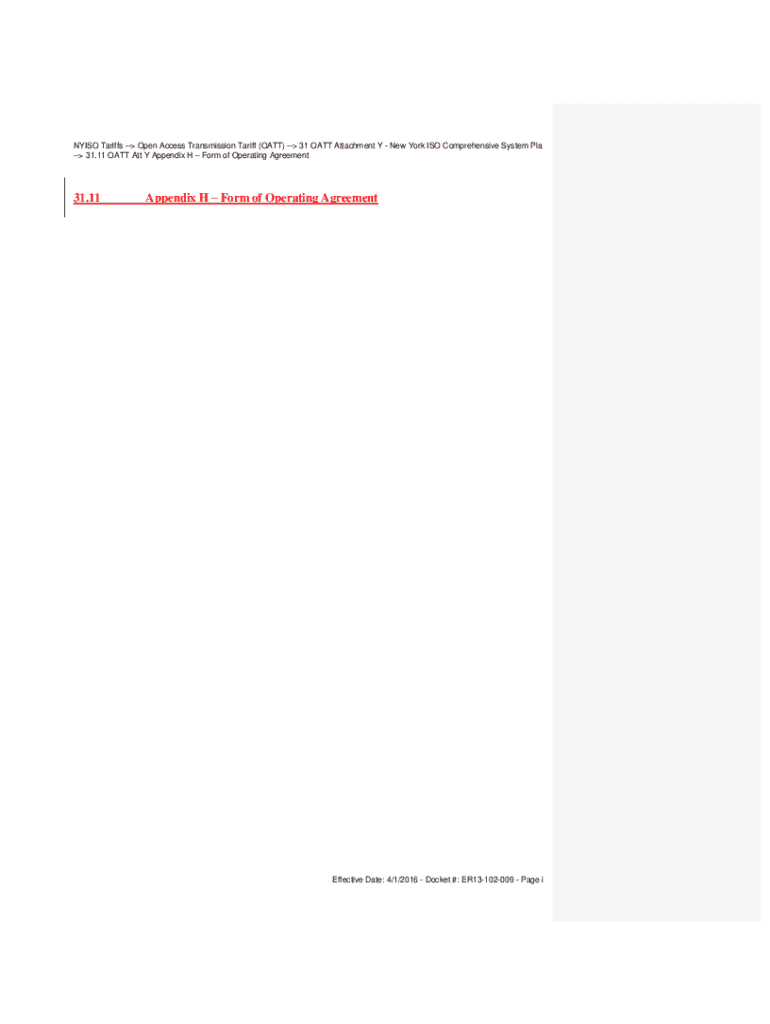 Fillable Online iso-ne.comparticipaterules-proceduresOpen Access ...