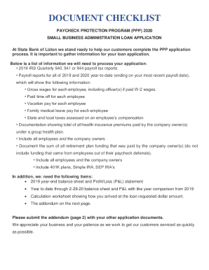 Fillable Online Paycheck Protection Program (PPP) Loan Application ...