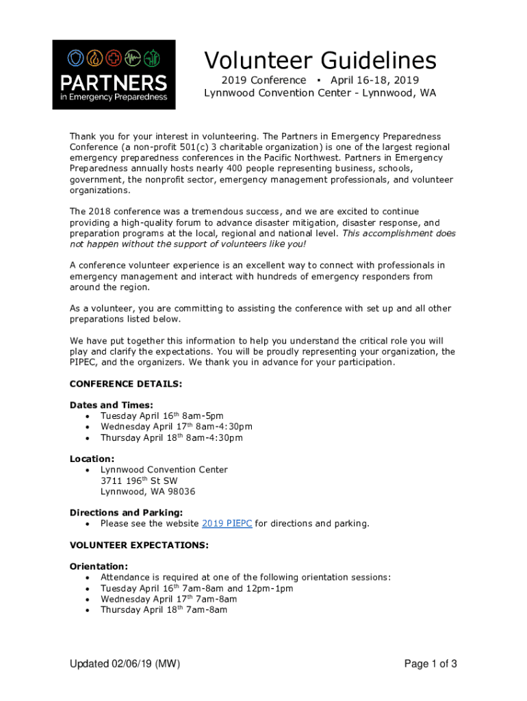 Fillable Online cm.wsu.eduehomepiepc2019 Partners in Emergency ...