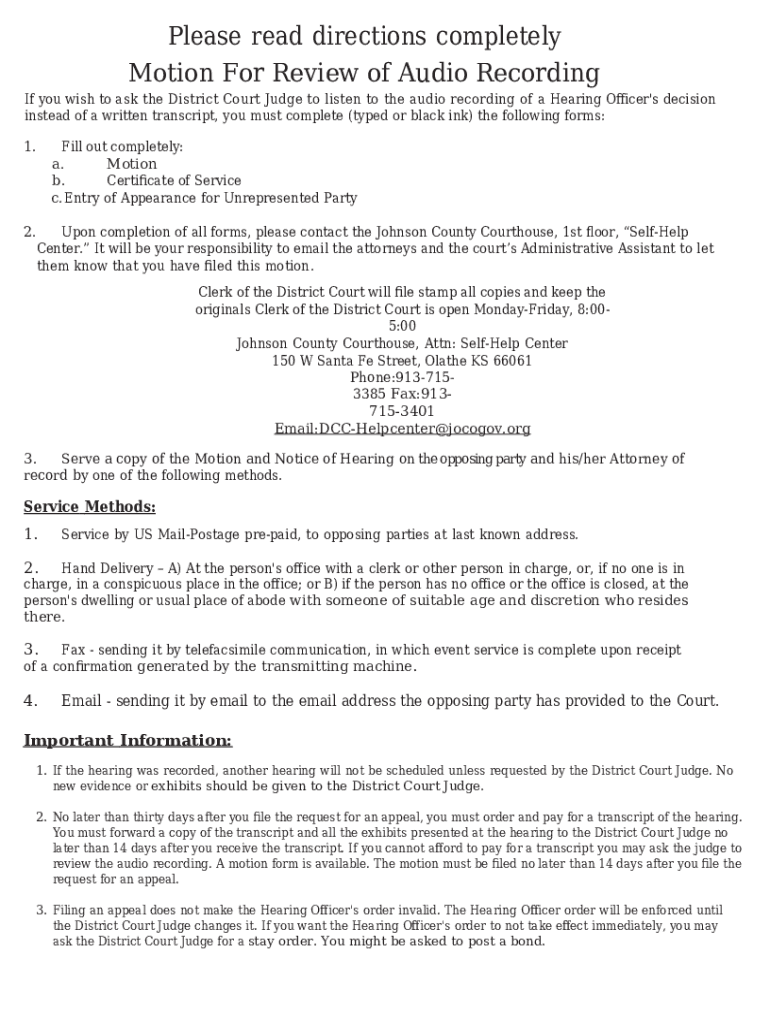 How To Order a Transcript or Digital Audio RecordingDistrict of ...