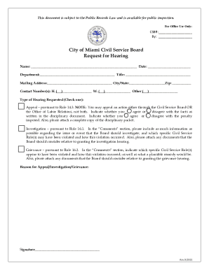 Fillable Online Request for Hearing Form. Request for Hearing Form Fax ...