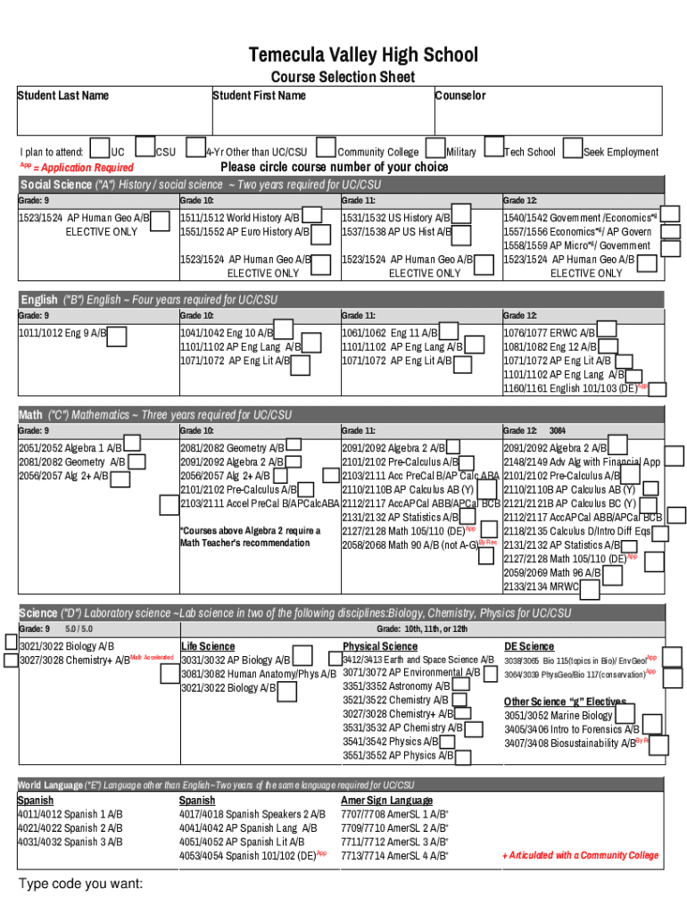 Fillable Online Temecula Valley CampusMt. San Jacinto CollegeWelcome to ...