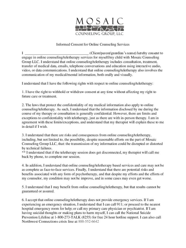 Fillable Online therapybypro.comprofessional-counselingProfessional ...