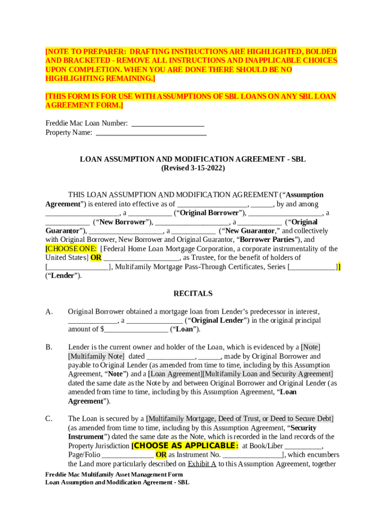 NOTE TO PREPARER:DRAFTING INSTRUCTIONS ARE HIGHLIGHTED, BOLDED AND ...