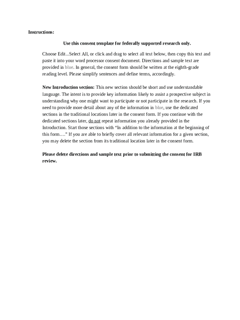 Free Research Ined Consent - WordPDFesIned Consent TemplatesOffice of ...