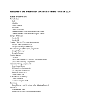 Fillable Online scholar harvard Introduction to Clinical Medicine ...