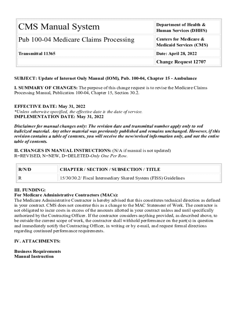 Fillable Online R11365CP CMS - Centers for Medicare & Medicaid Services Fax Email Print - pdfFiller