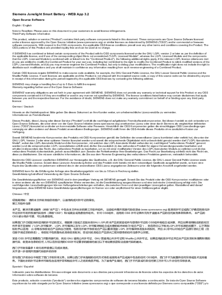 Fillable Online assets.new.siemens.comsiemensassetsSiemens Junelight ...