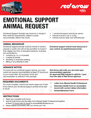 Fillable Online Service Animals and Emotional Support ...